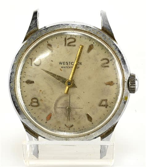 Bid Now Vintage Westclox Waterproof Mens Wristwatch November 2