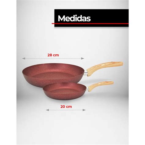 Set Sarten Aluminio 2028 Cm Ruby 2capas Ppg Xylan The Home Depot