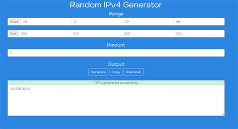 Random Ip Generator Random Ip Address Generator Javascript Codewithrandom Codewithrandom