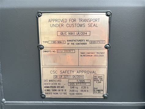 How To Read A Csc Plate What Every Container User Should Know Vsandb Containers