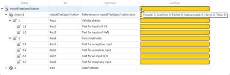 Track Requirements Verification Progress Matlab And Simulink