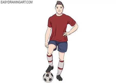 How To Draw Soccer Player