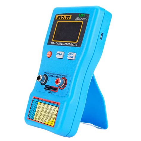 Blue Capacitance Meter Low Ohm Capacitance Meter Constant Current Capacotance Meter 100va To