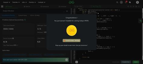 Vidhan Gupta On Linkedin 100daysofcoding Geeksforgeeks Learningjourney Dsa Problemsolving