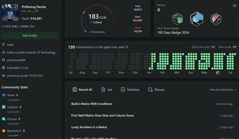 Prithviraj Panda On Linkedin Leetcode Codenewbie Dsa Cpp Learninpublic