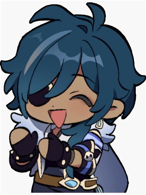 Chibi Kaeya Sticker For Sale By Modud Moin Redbubble