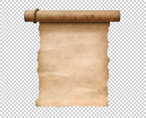 외딴 오래 된 종이 스크롤 고대 파피루스 무료 Psd 파일