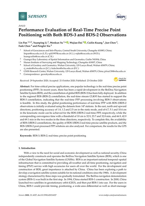 Pdf Performance Evaluation Of Real Time Precise Point Positioning