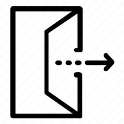 Exit Export Logout Icon Download On Iconfinder