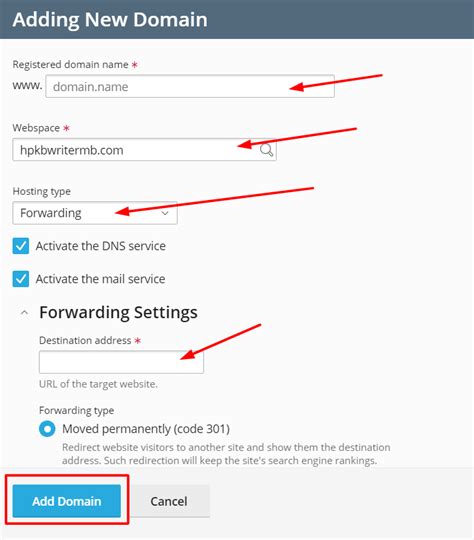 How To Forward A Domain In Plesk Hostpapa Support