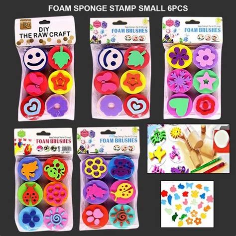 Foam Sponge Stamp Small 6pcs At Best Price In Mumbai By Ravray Craft