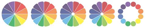 반투명 컬러 팔레트 세트 색상 그라데이션 차트 다이어그램 세트 무지개 여러 가지 빛깔의 둥근 요소 흰색 배경의 색상 스펙트럼 0명에 대한 스톡 벡터 아트 및 기타 이미지