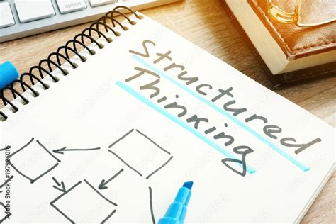Structured Thinking And Charts Written In A Note Stock Foto Adobe Stock