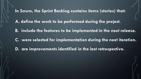 What Does The Sprint Backlog Contain