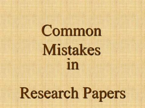 PPT Common Mistakes PowerPoint Presentation Free Download ID 2987746