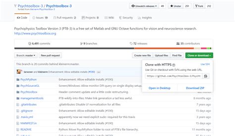 Error Message Downloading Psychtoolbox · Issue 593 · Psychtoolbox 3