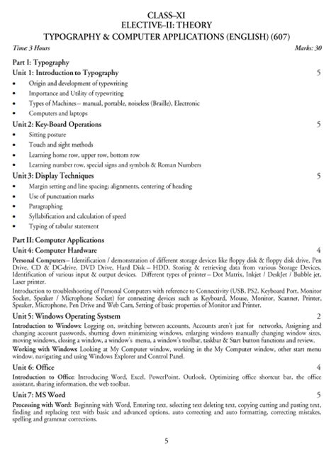 Stenography And Computer Applications Syllabus Cbse