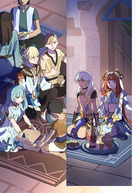 Nilou Kaveh Cyno And Faruzan Genshin Impact Drawn By Kk Kkgame7733 Danbooru