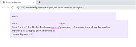 Bootstrap Columns Bootstrap Tutorial Wikitechy