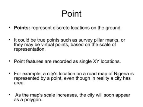 Vector Data Model Presentation Gis Newppt