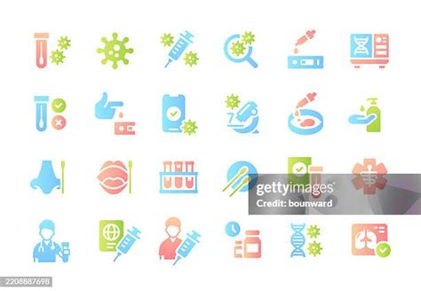 Virus Color Gradient Icons Vector High Res Vector Graphic Getty Images