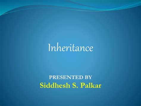 inheritance pptx