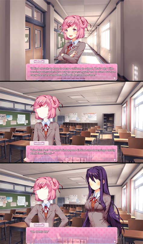 [custom Dialogue] Accessorizing Ddlc
