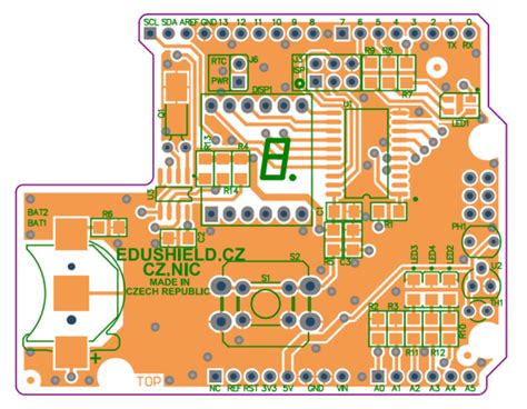 Edushield Iot Výukový Shield Pro Arduino Hwkitchen