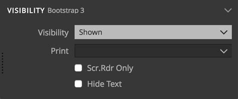 Bootstrap 3 Element Properties Pinegrow Web Editor