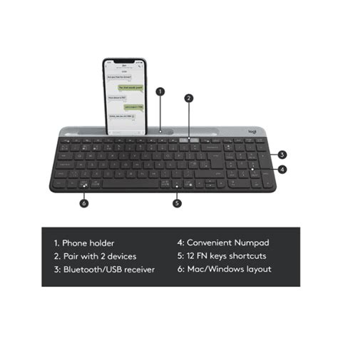 Buy Logitech K580 Slim Multi Device Wireless Keyboard Online At Best