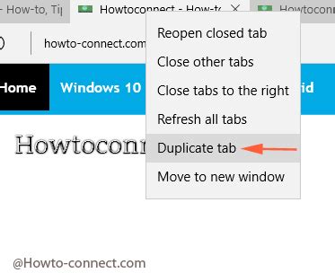 How To Open Duplicate Tab In Edge Browser