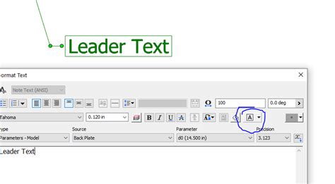 Solved Inventor Drawing Leader Text Autodesk Community