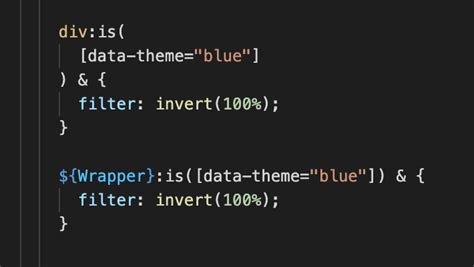 Linebreaks Inside ` Component Is` Selector Breaks Linting · Issue 330 · Styled Components