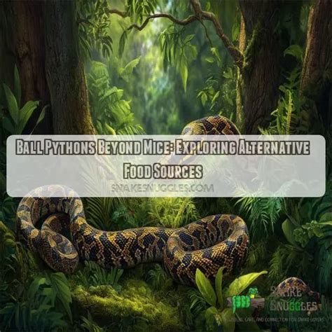 Ball Pythons Beyond Mice Exploring Alternative Food Sources