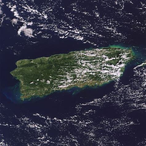 Puerto Rico Satellite Image
