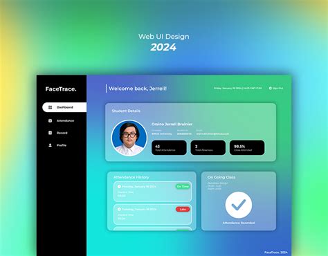 Attendance System Web Ui Design 2 Images Behance