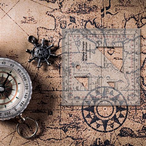 Buy 2 Pcs Coordinate Scale Topographical Map Scale Map Reading And Land Navigation Map