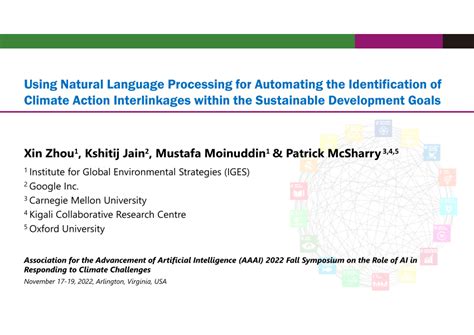 Pdf Using Natural Language Processing For Automating The Identification Of Climate Action