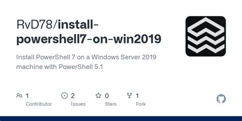 Github Rvd78install Powershell7 On Win2019 Install Powershell 7 On