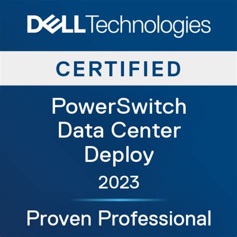 Dell Powerswitch Data Center Deploy 2023 Credly