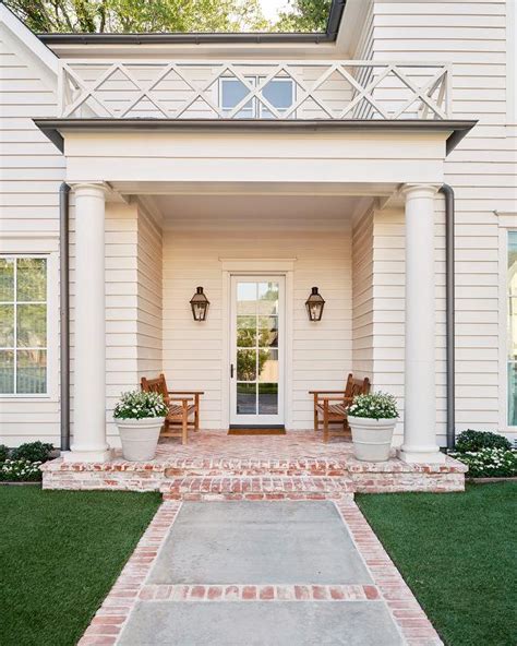 One Story Brick House With Porch Cozy Living In Timeless Design