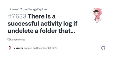 There Is A Successful Activity Log If Undelete A Folder That Contains An Active Blob And A Soft