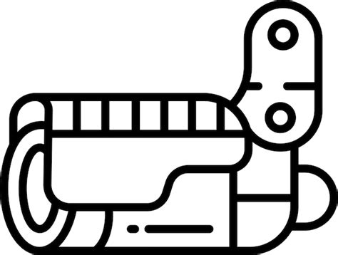 Premium Vector Security Camera Outline Vector Illustration