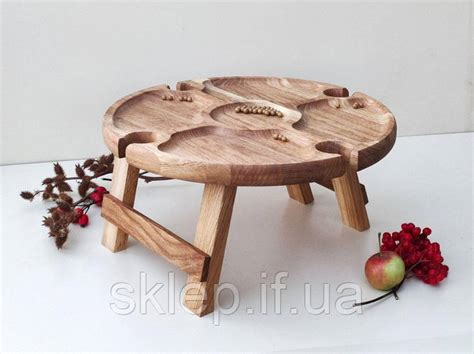 Купить Деревянний винний столик D 35 дуб ясень цена 500 грн — Prom Ua Id 1585551265