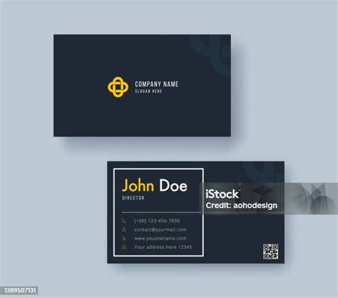 비즈니스 인사말 카드 템플릿 디자인 소개 카드에는 샘플 텍스트 위치가 포함됩니다 벡터 일러스트 디자인 디자인에 대한 스톡 벡터 아트 및 기타 이미지 Istock