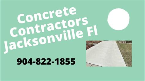 Concrete Contractor Jacksonville Fl 904 822 1855 Jacksonville Fl
