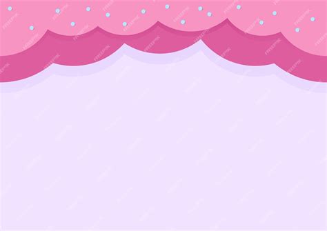 Premium Vector Pink Sweet Border On A Pink Plain Background
