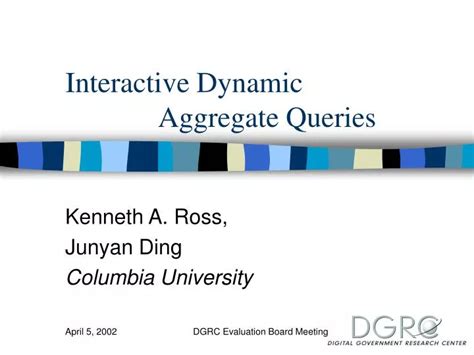 Ppt Interactive Dynamic Aggregate Queries Powerpoint Presentation