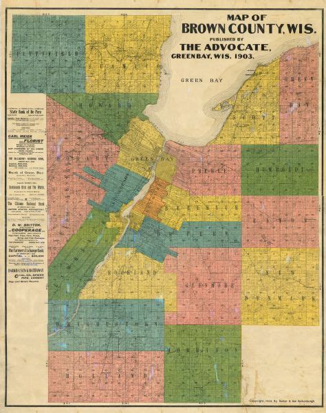 Map Of Brown County Wi Darla Emeline
