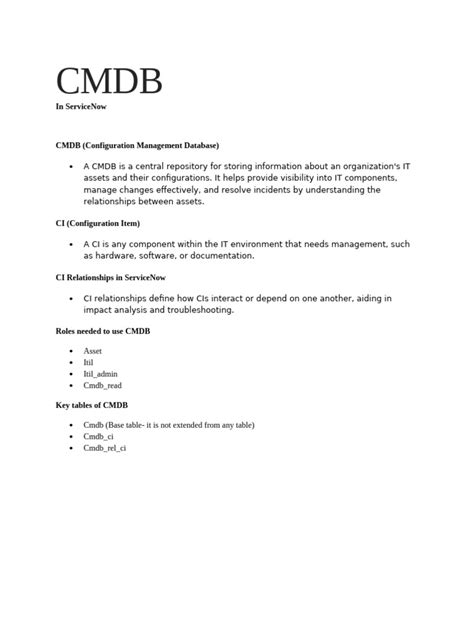 Cmdb Pdf